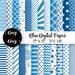 Blue & White Scrapbook Paper Pack, 12x12 Digital Download - Etsy
