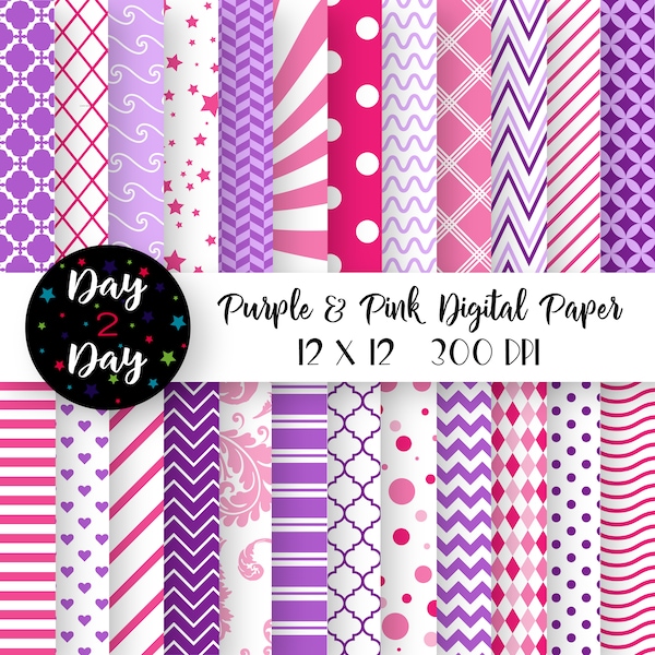 Purple Paper Pack - Etsy