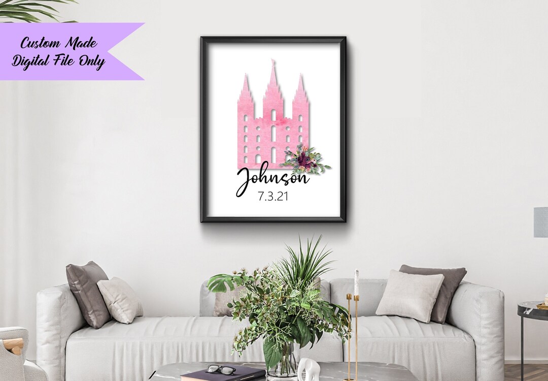 Custom Made Temple Marriage Gift ~ Temple Sealing Date Gift ~ Latter ...