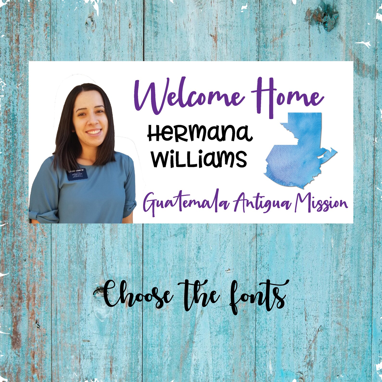 Welcome Home Missionary Banner With Picture ~ Elder or Sister ...