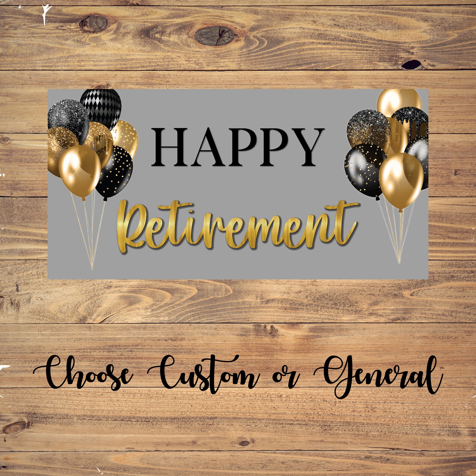 Happy Retirement Banner ~ Personalized Retirement Party Sign ~ Welcome ...