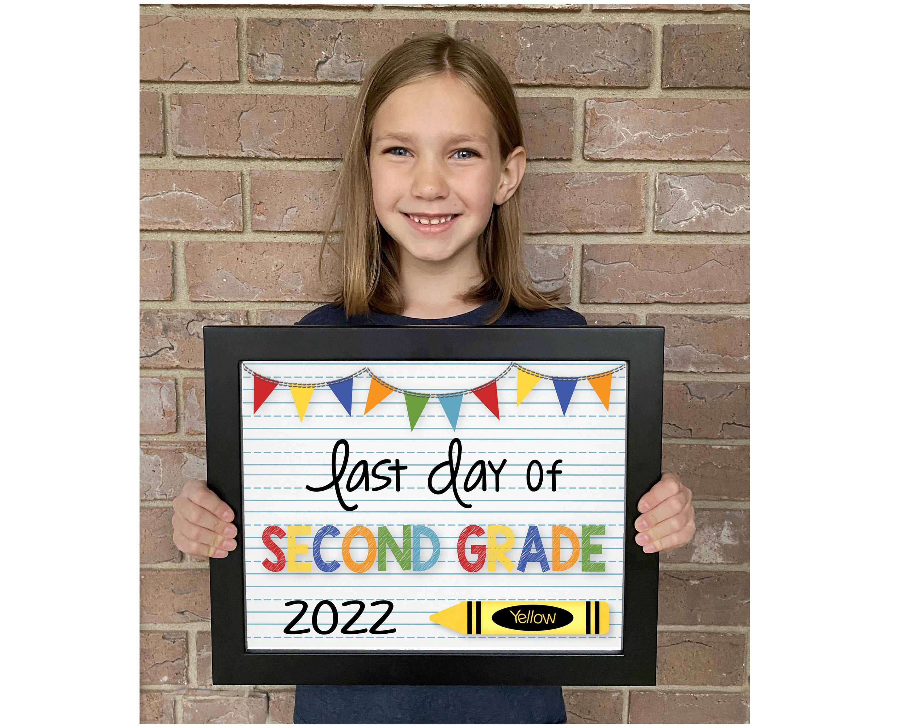 Last Day of First Grade 2024 Sign End of School Digital Printable Last ...