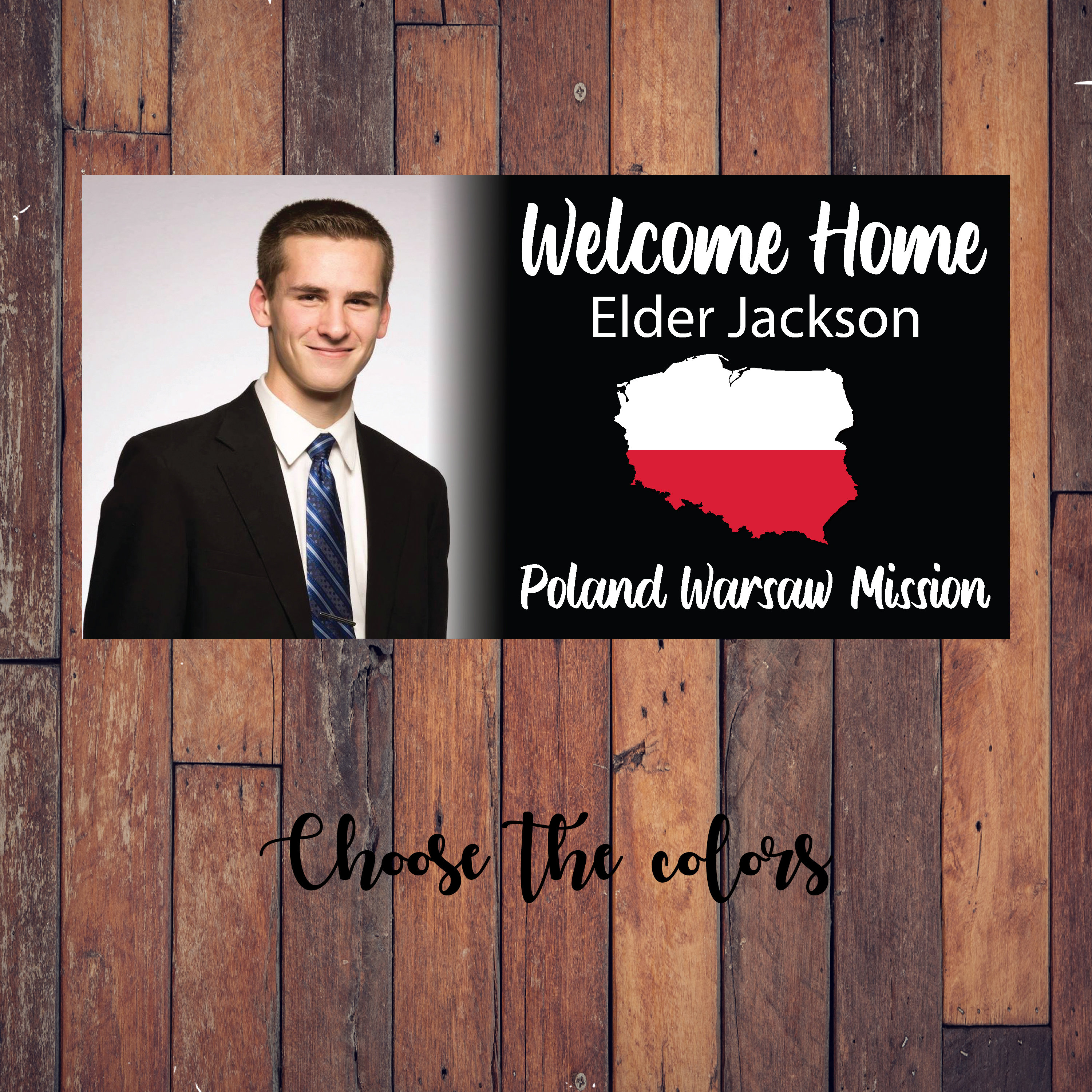 Welcome Home Missionary Banner With Picture ~ Elder or Sister ...