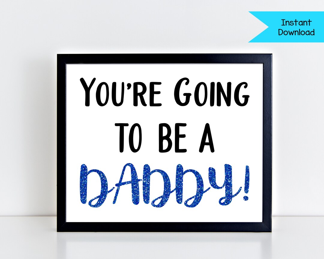 Father's Day Pregnancy Reveal Sign Fathers Day Pregnancy Announcement ...