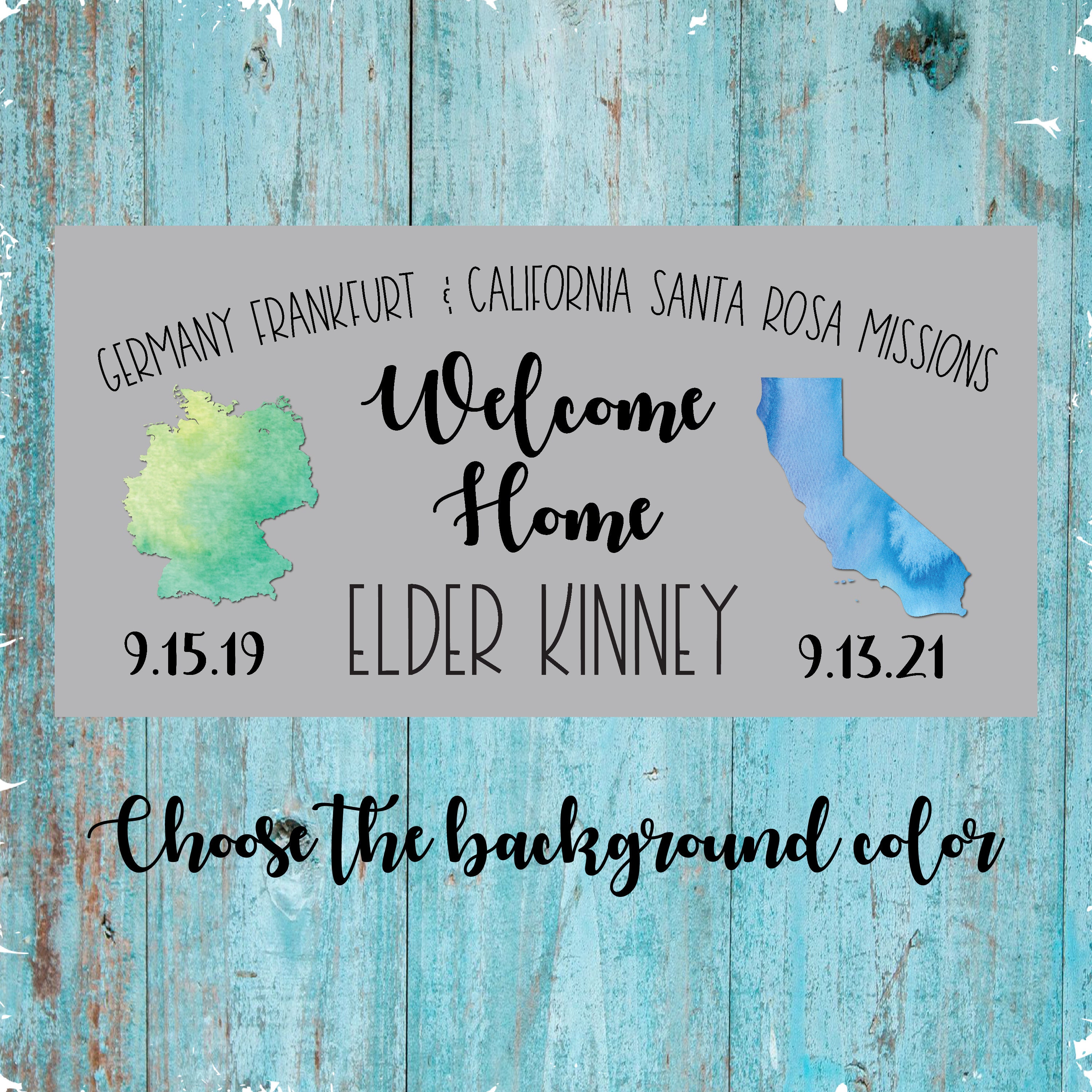 Digital Welcome Home Missionary Banner ~ Elder or Sister Missionary ...