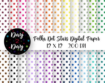 Star Polka Dot | Etsy