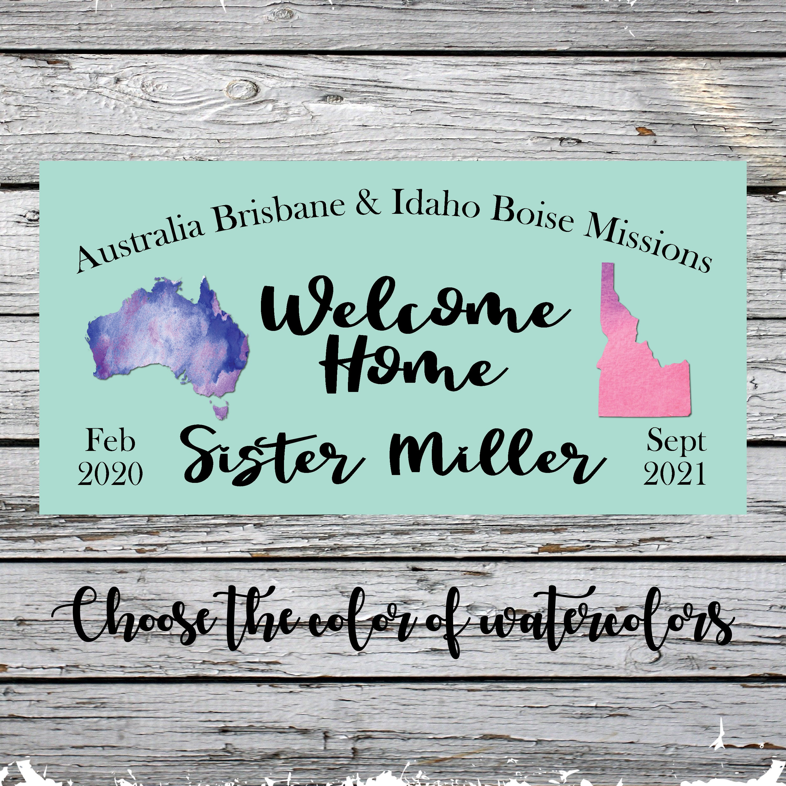Digital Welcome Home Missionary Banner ~ Elder or Sister Missionary ...