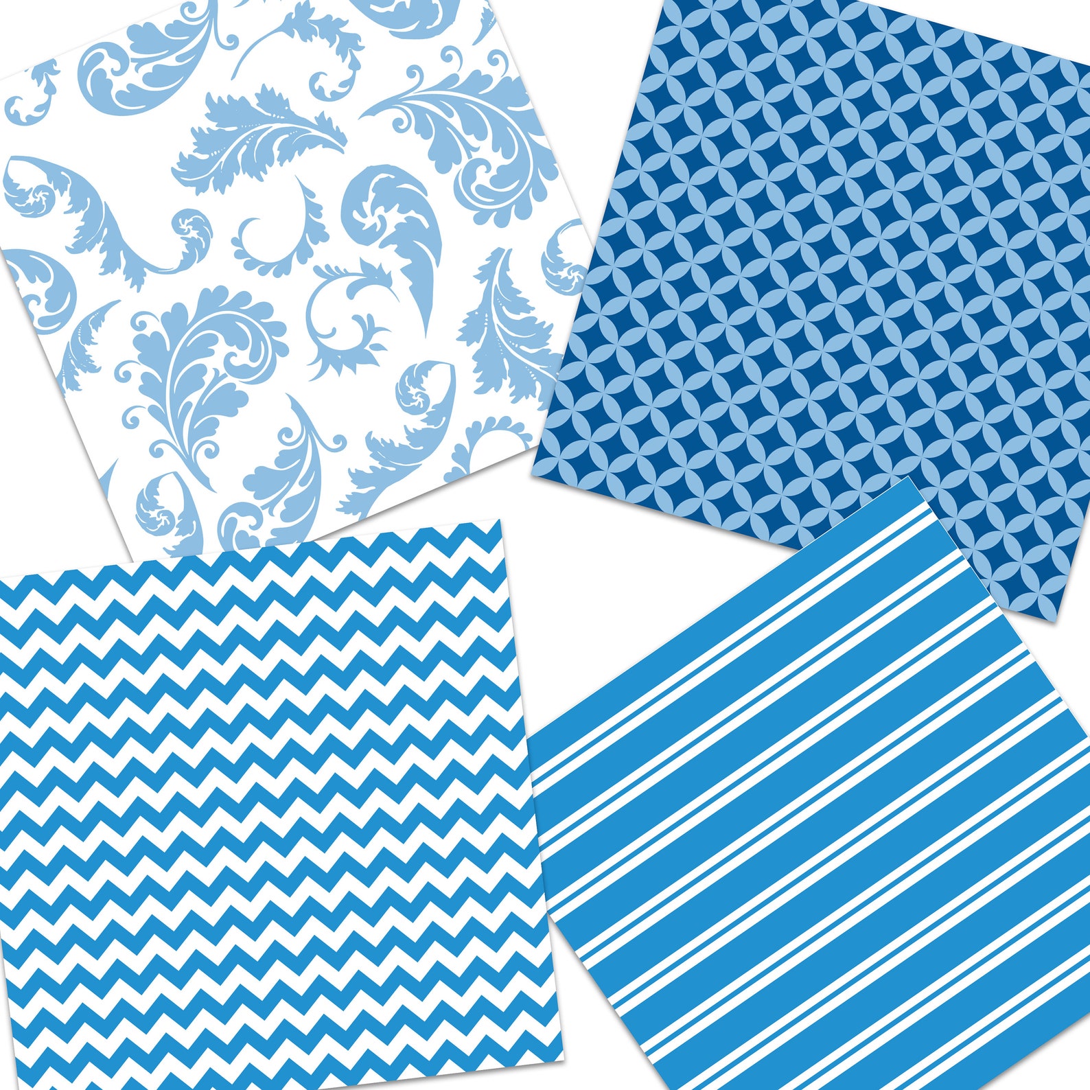 Paquete de papel digital azul Uso comercial 300 ppp 12 pulgadas por 12 ...