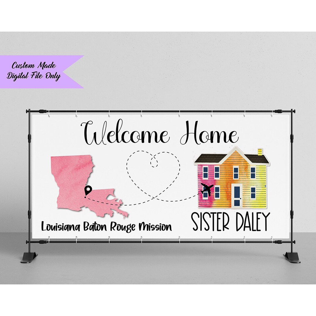 Digital Missionary Homecoming Banner File ~ Welcome Home Elder or ...