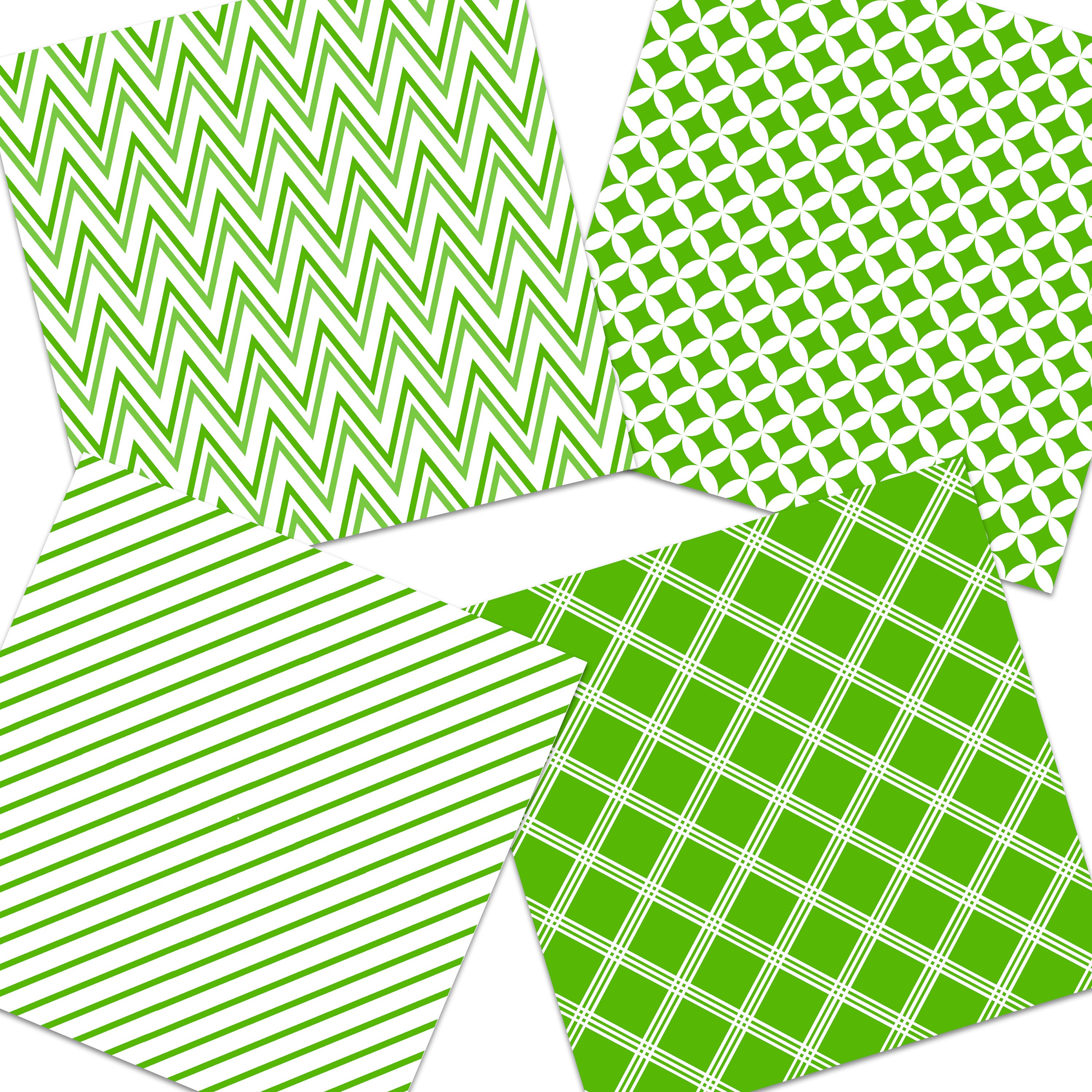 Lime Green Digital Paper Pack Commercial Use 300 Dpi 12 - Etsy