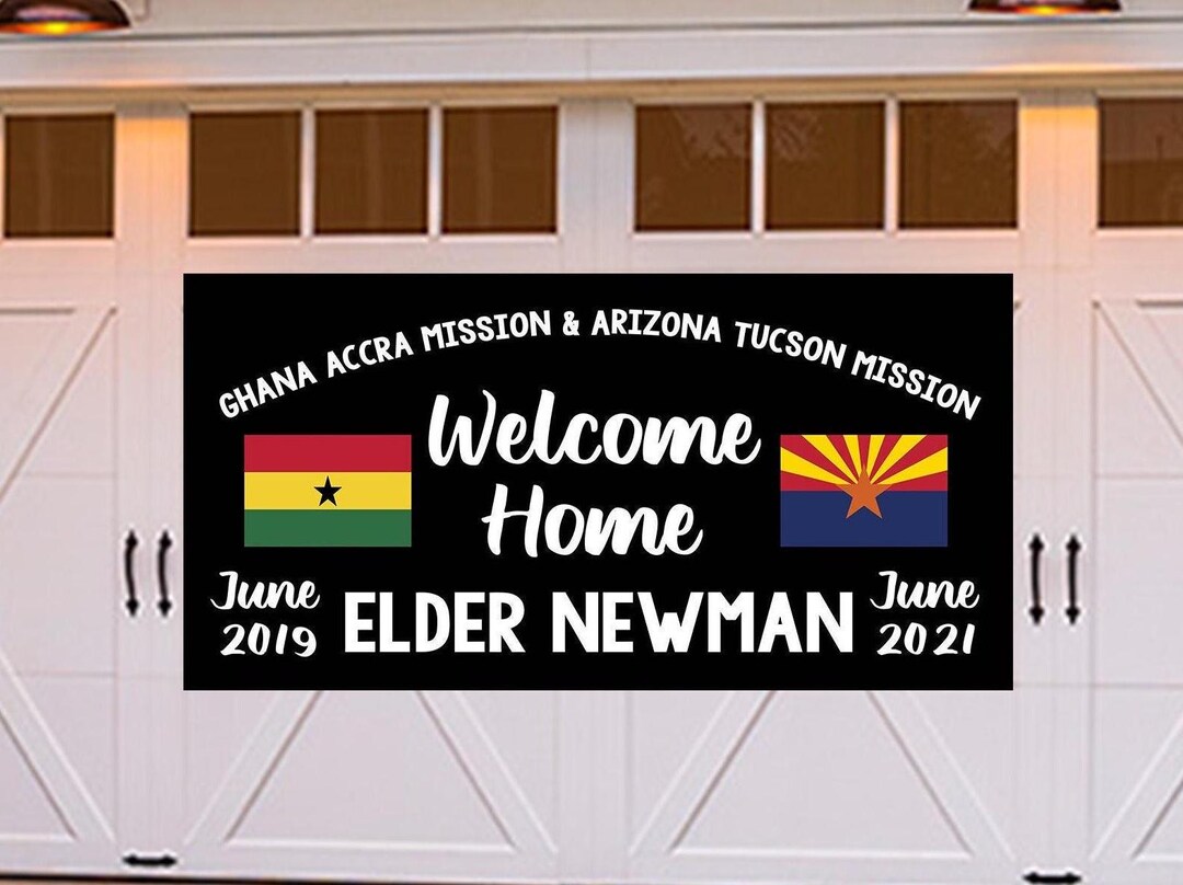 Farewell or Homecoming Missionary Banner ~ Vinyl Airport Homecoming ...