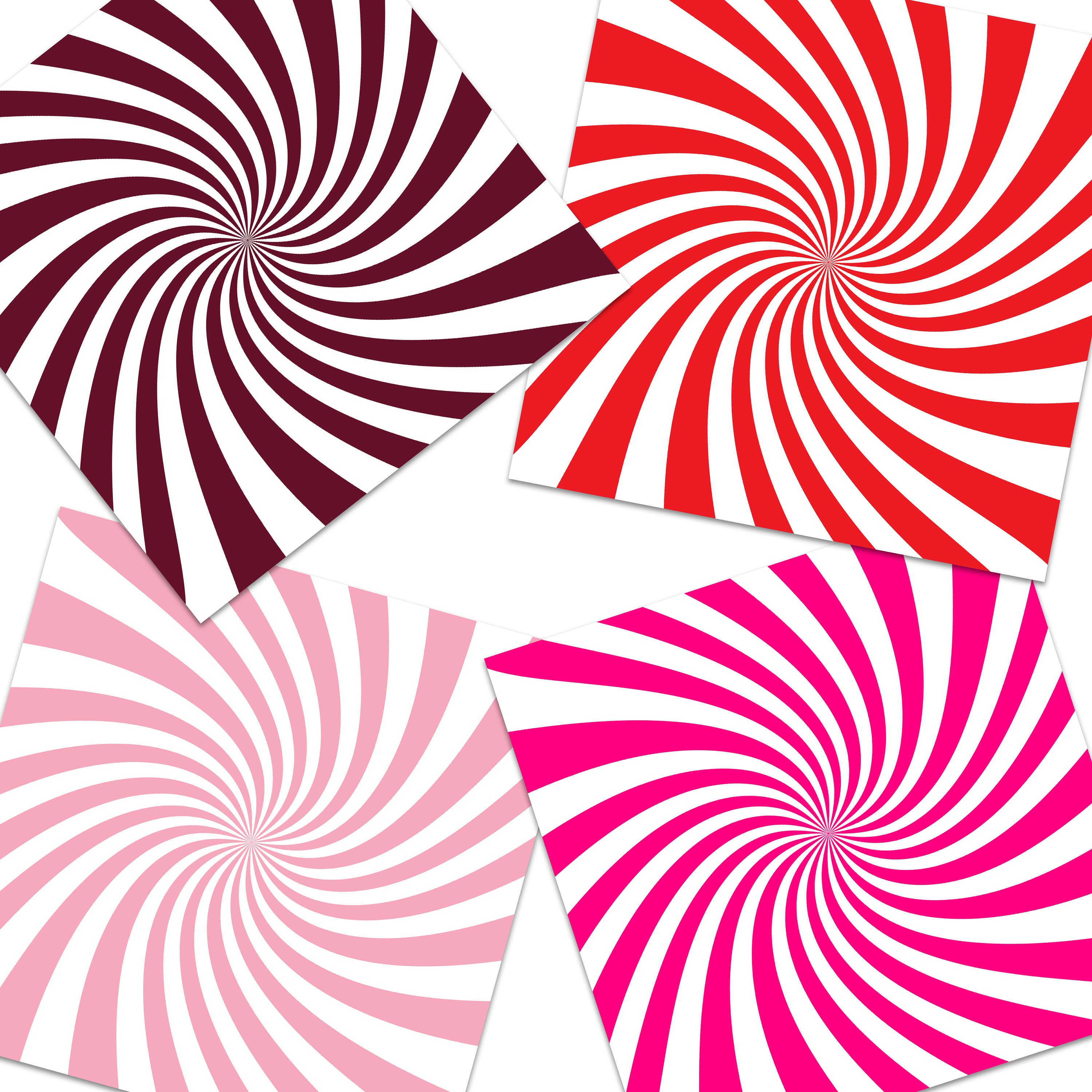 Twirling Starburst Digital Paper Pack ~ Commercial Use ~ 300 Dpi ~ 12 ...