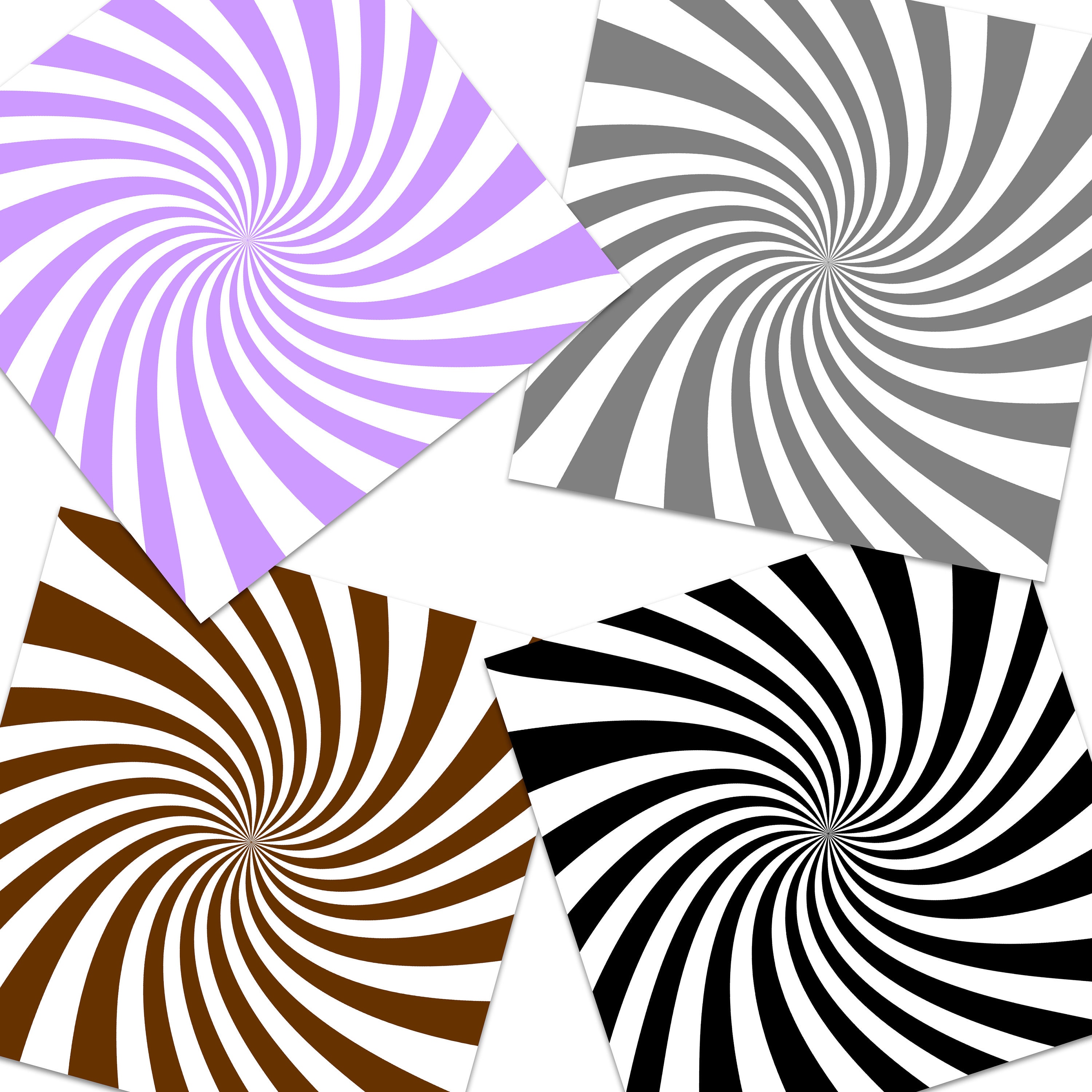 Twirling Starburst Digital Paper Pack Commercial Use 300 Dpi 12 in by ...