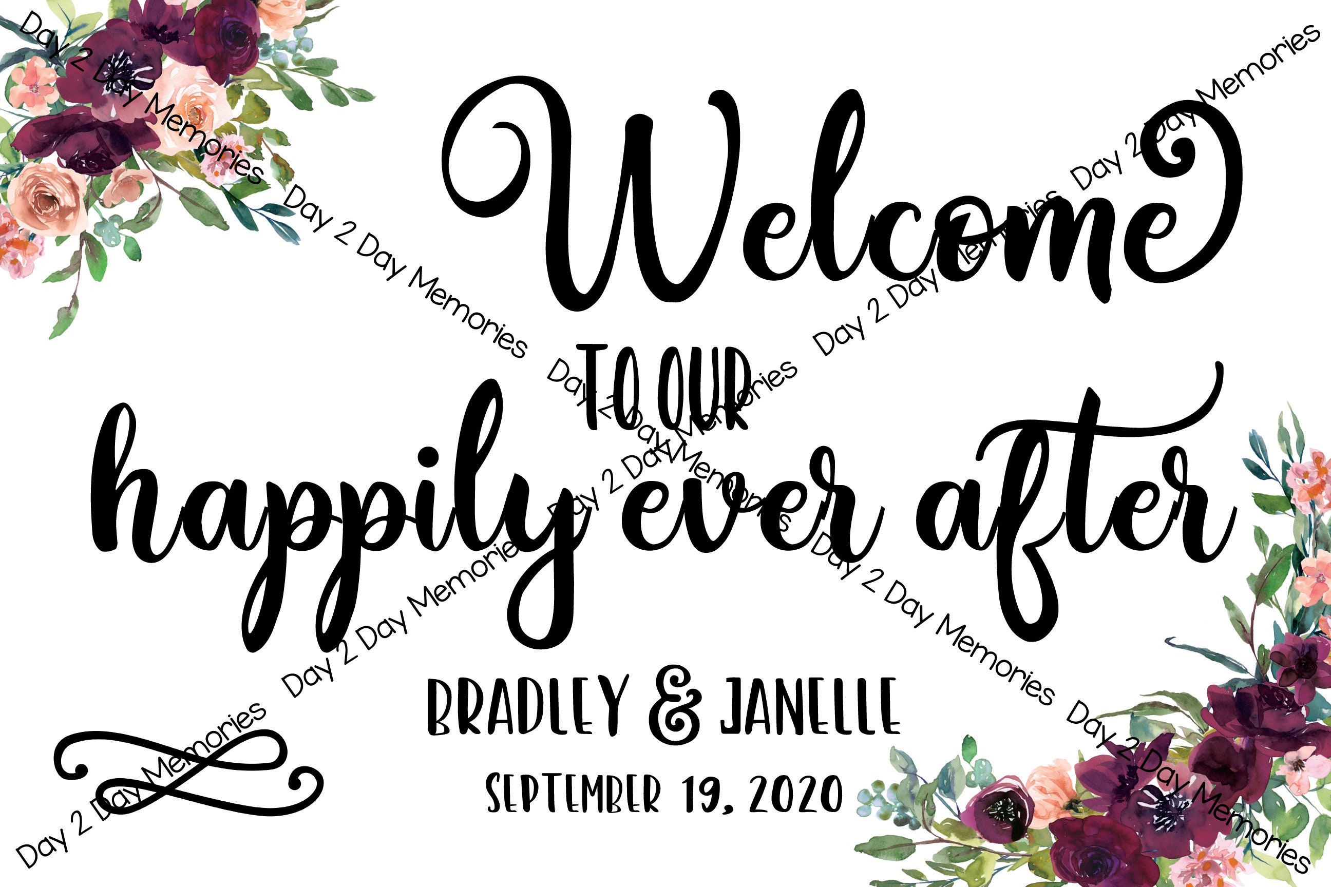 Wedding Reception Welcome Sign Custom Made Wedding Reception - Etsy