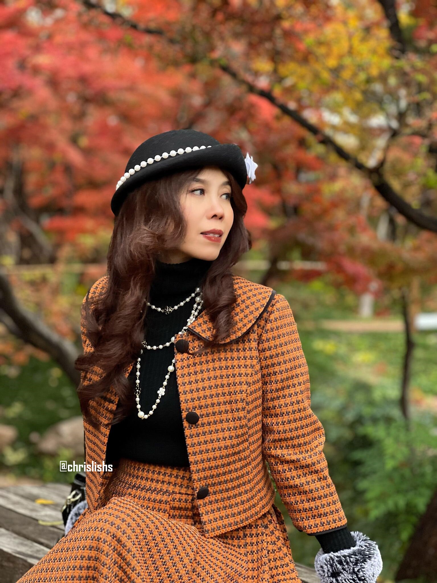 Lisa Collar Suit in Tweed Fall - Etsy