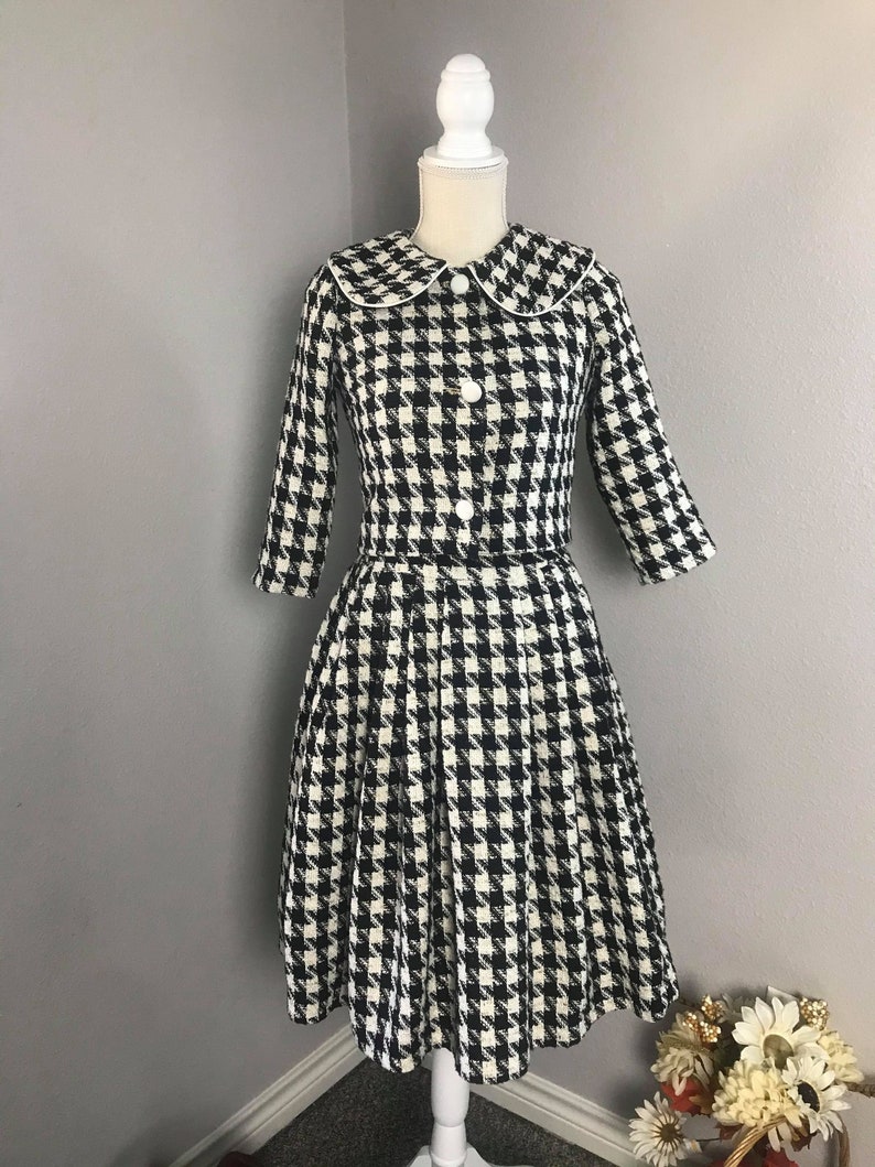 Lisa Collar Suit in Tweed - Etsy