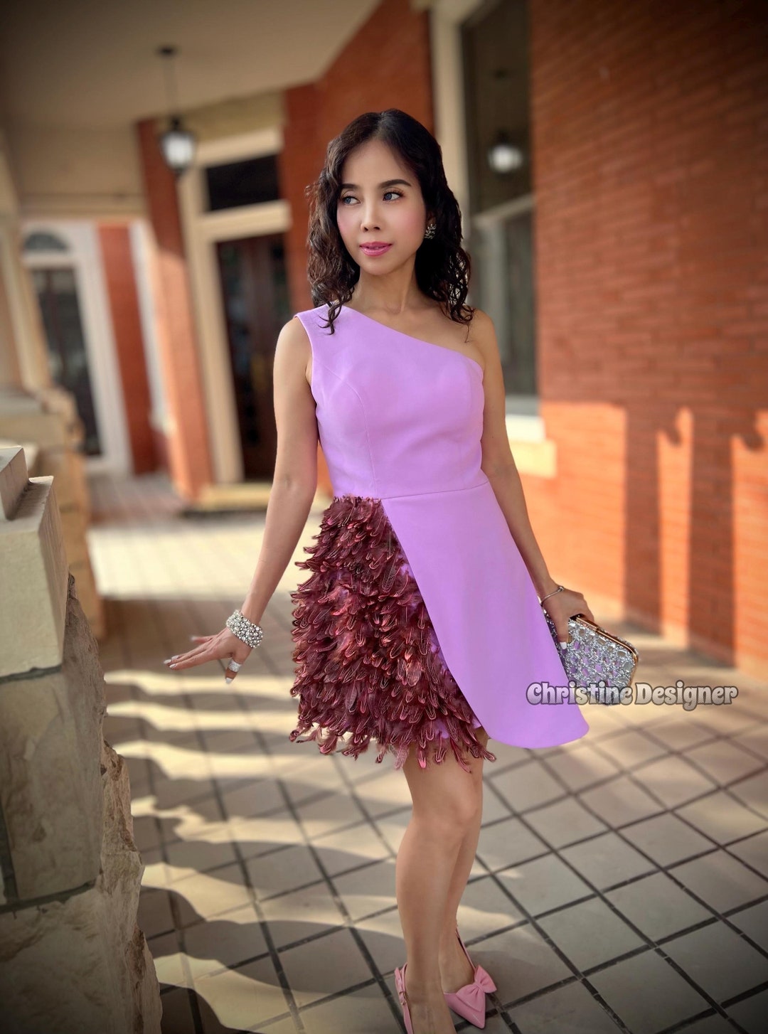 Jessica Dress in Purple Lavender for Wedding Guest, Party Dress ...