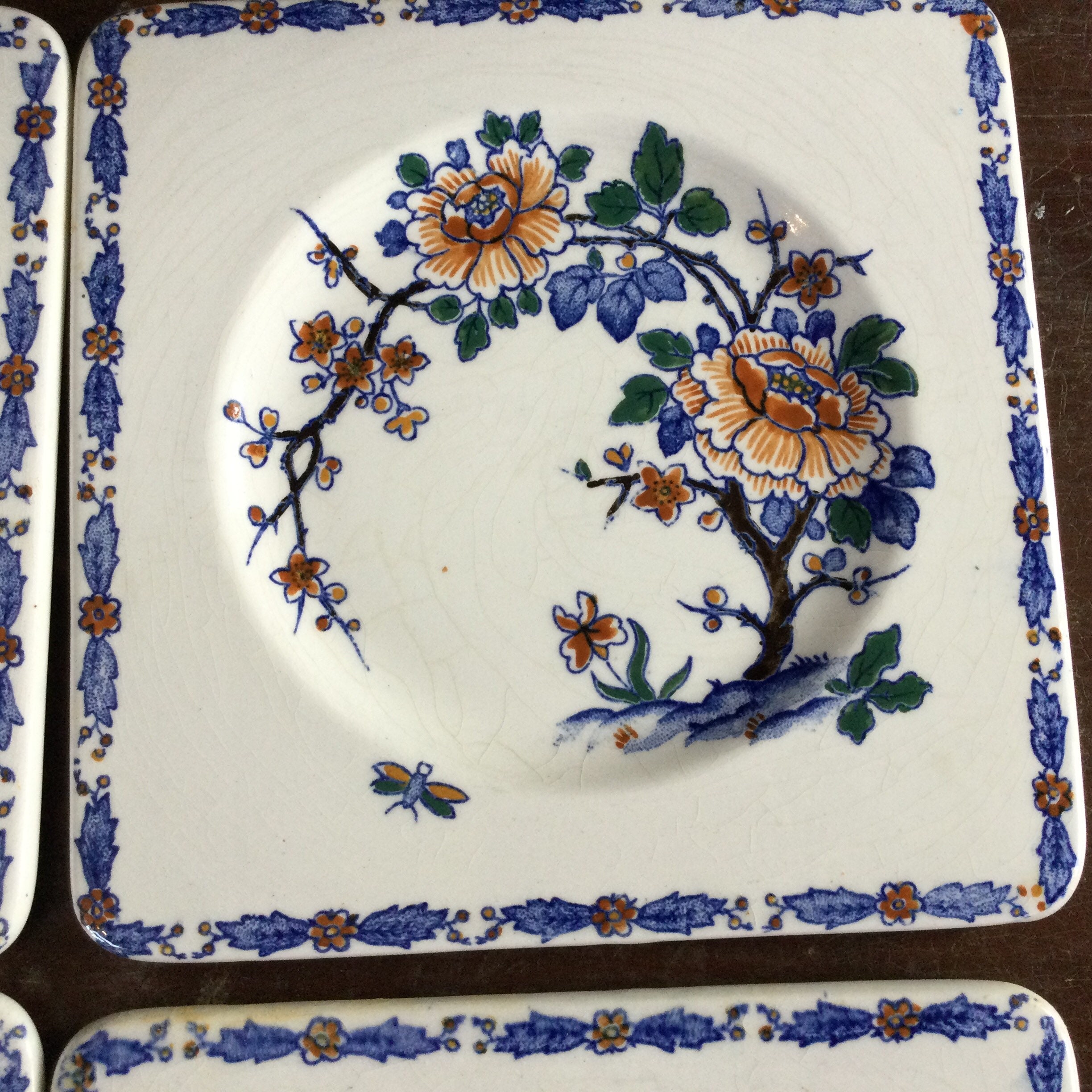 Vintage Gien France Delft Colorie / French Faience Pattern / - Etsy