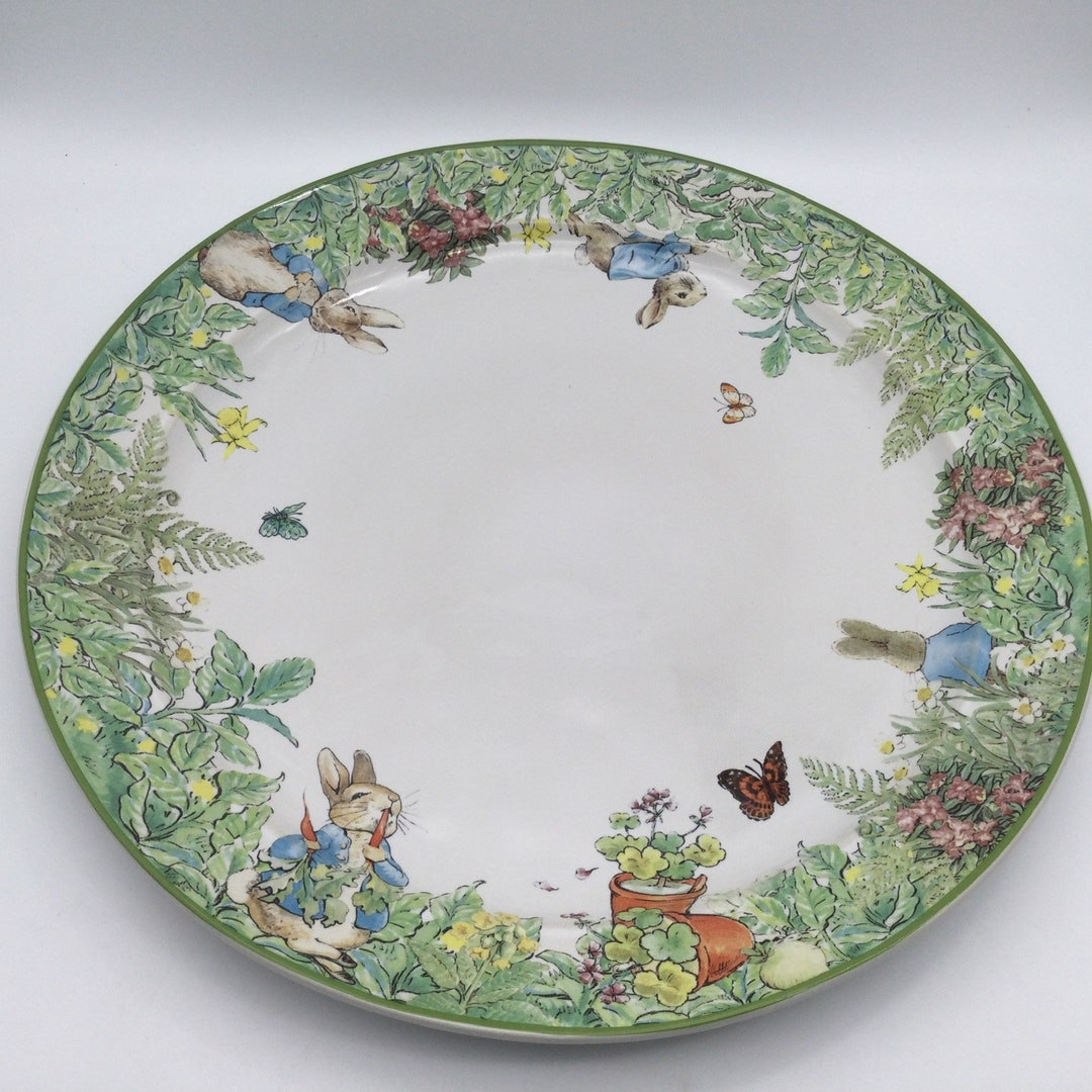 Pottery Barn Peter Rabbit Collection Large 16 Round Serving Platter - Etsy