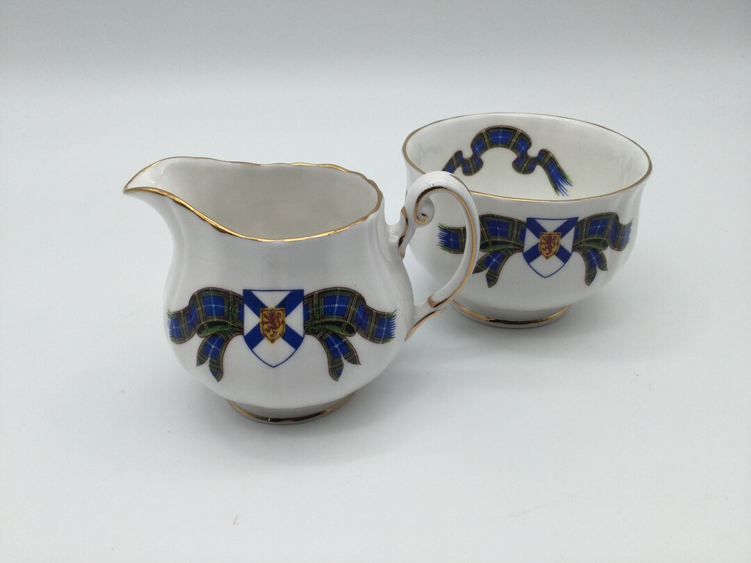 Royal Adderley Fine Bone China Nova Scotia Pattern Petite Sugar ...