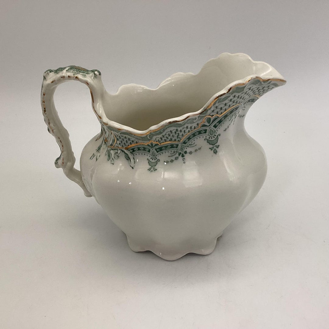 Antique Johnson Brothers England / the St Malo /green Transferware ...