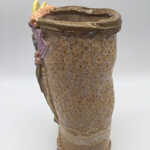 Studio Pottery Vase Twisted River Clay Connecticut Handcrafted Floral ...