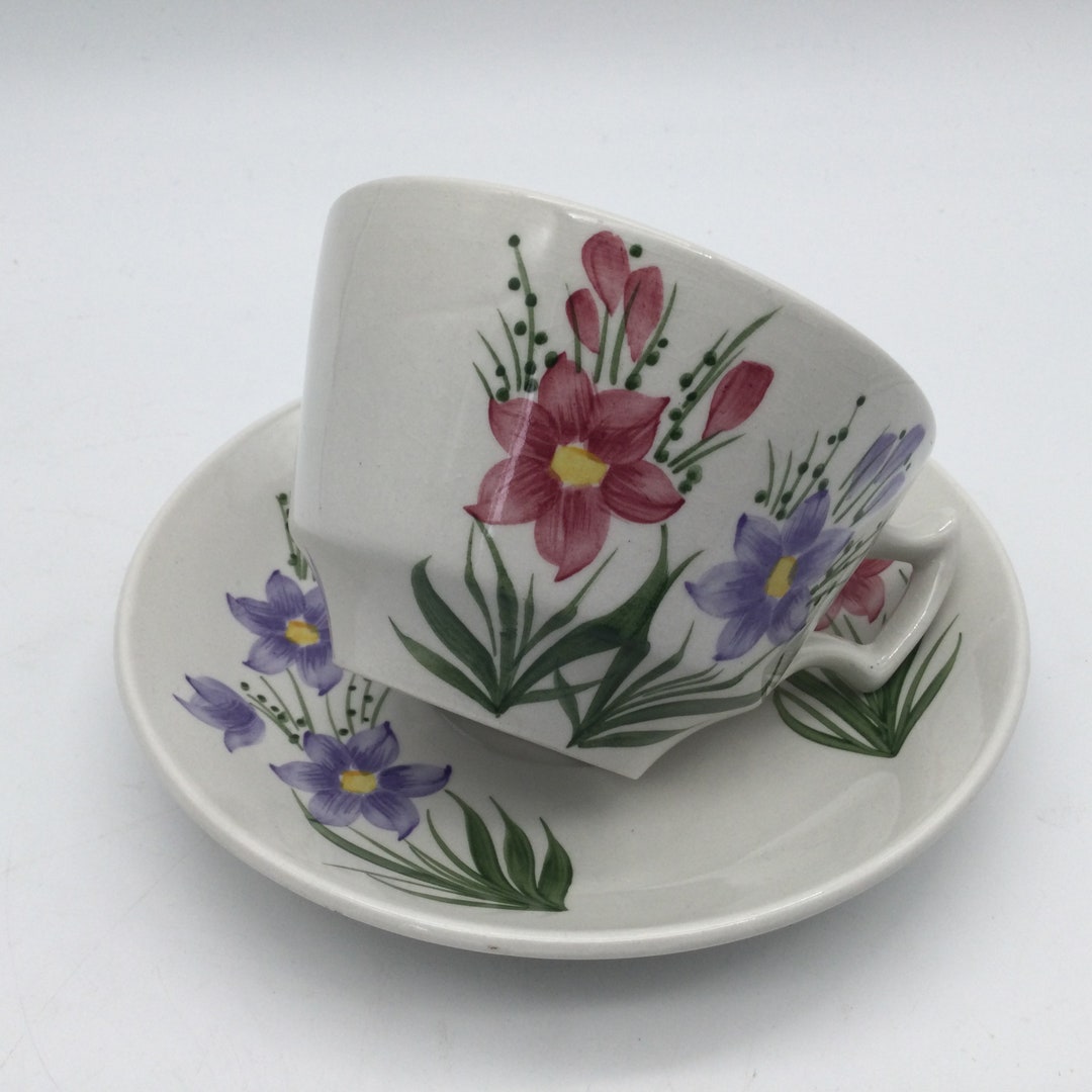 Vintage Edward Thomas Radford Handpainted Burslem England Springtime ...