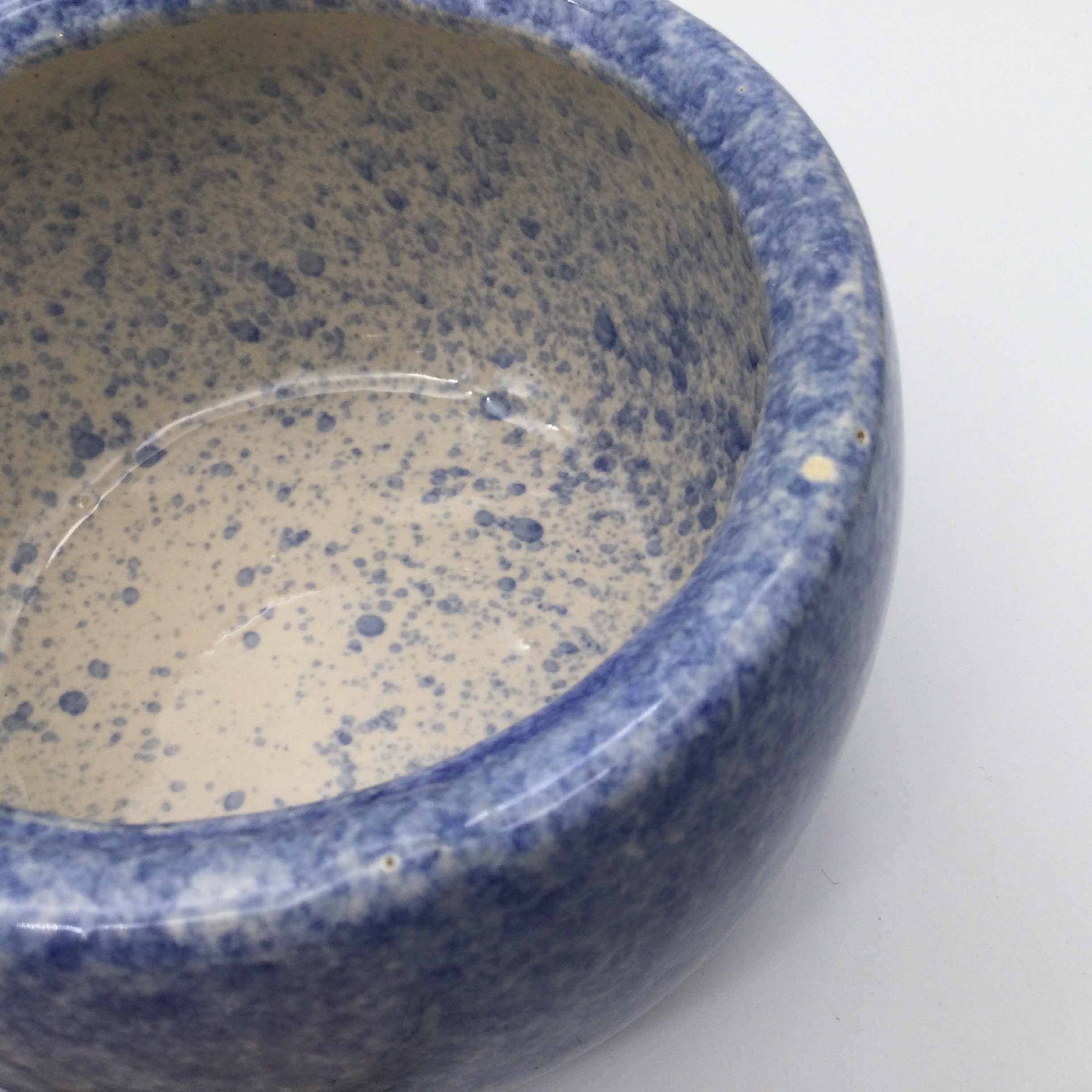 Vintage Blue Spatterware Set of 3 Covered Handled Soup Crocks - Etsy