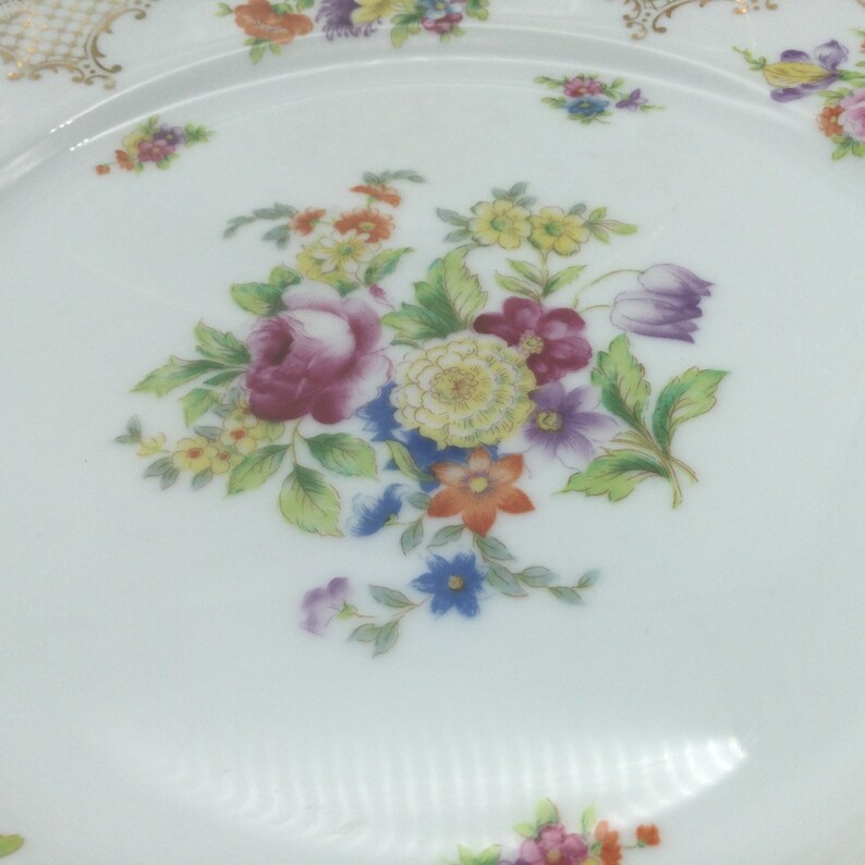 Antique Noritake Morimura Set of 4 or 3 Larosa Pattern Dinner Plates ...