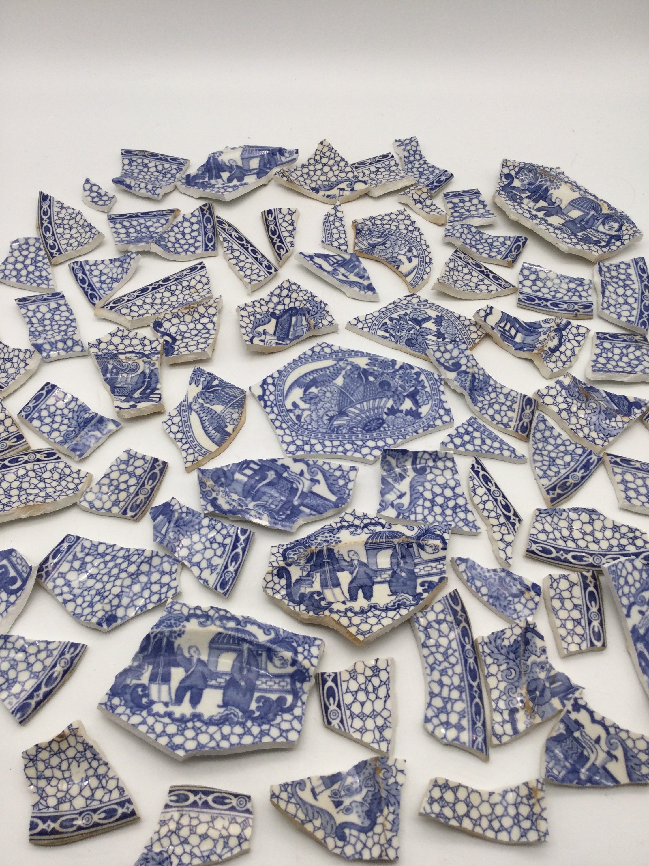 Broken Pottery Pieces