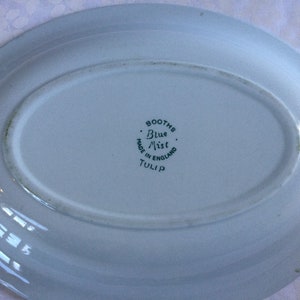 Booths Tulip Green Oval Vegetable Serving Bowl - Etsy