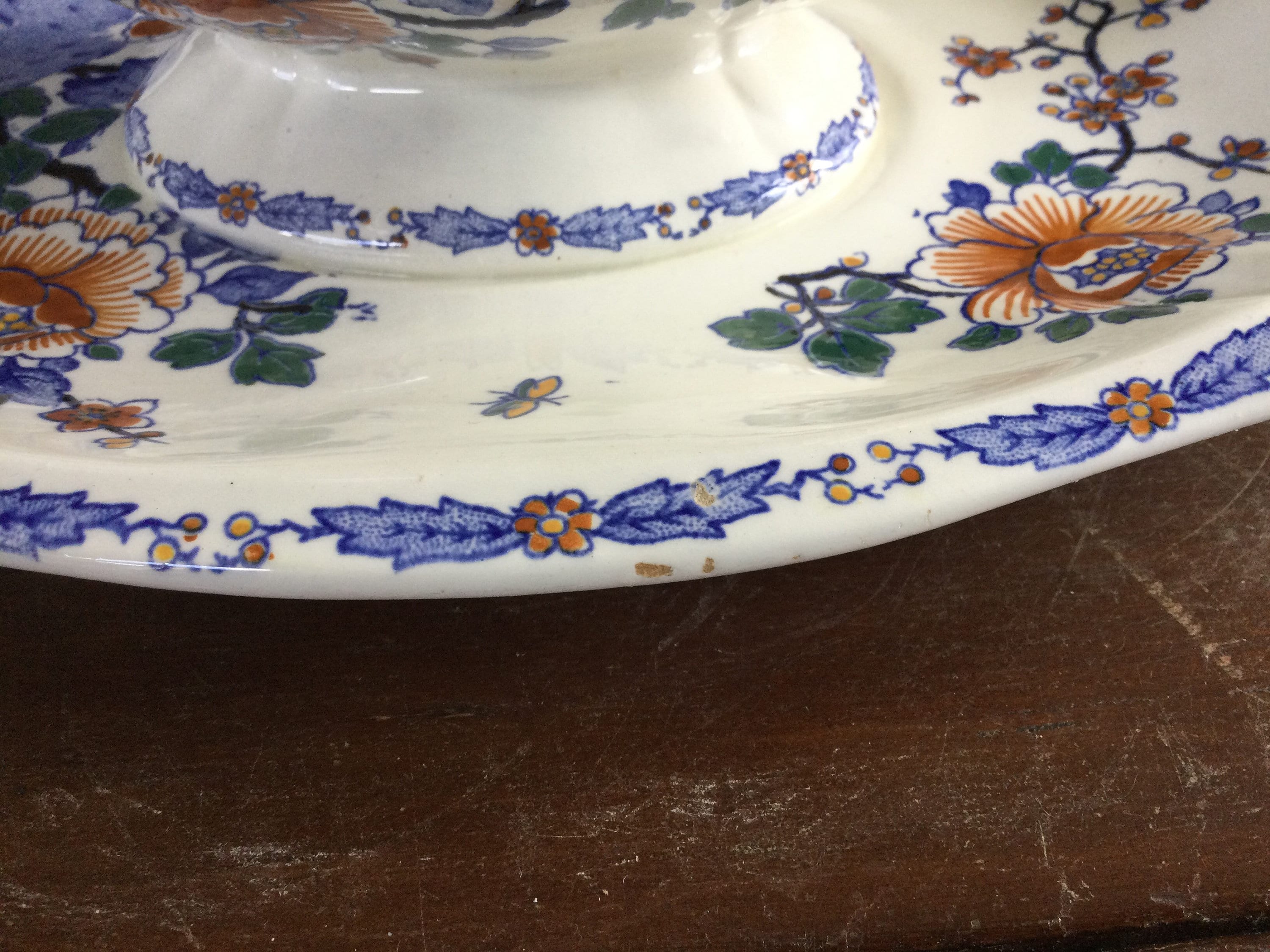 Early Backstamp Vintage Gien France Delft Colorie French Faience ...