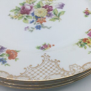 Antique Noritake Morimura Set of 4 or 3 Larosa Pattern Dinner Plates ...