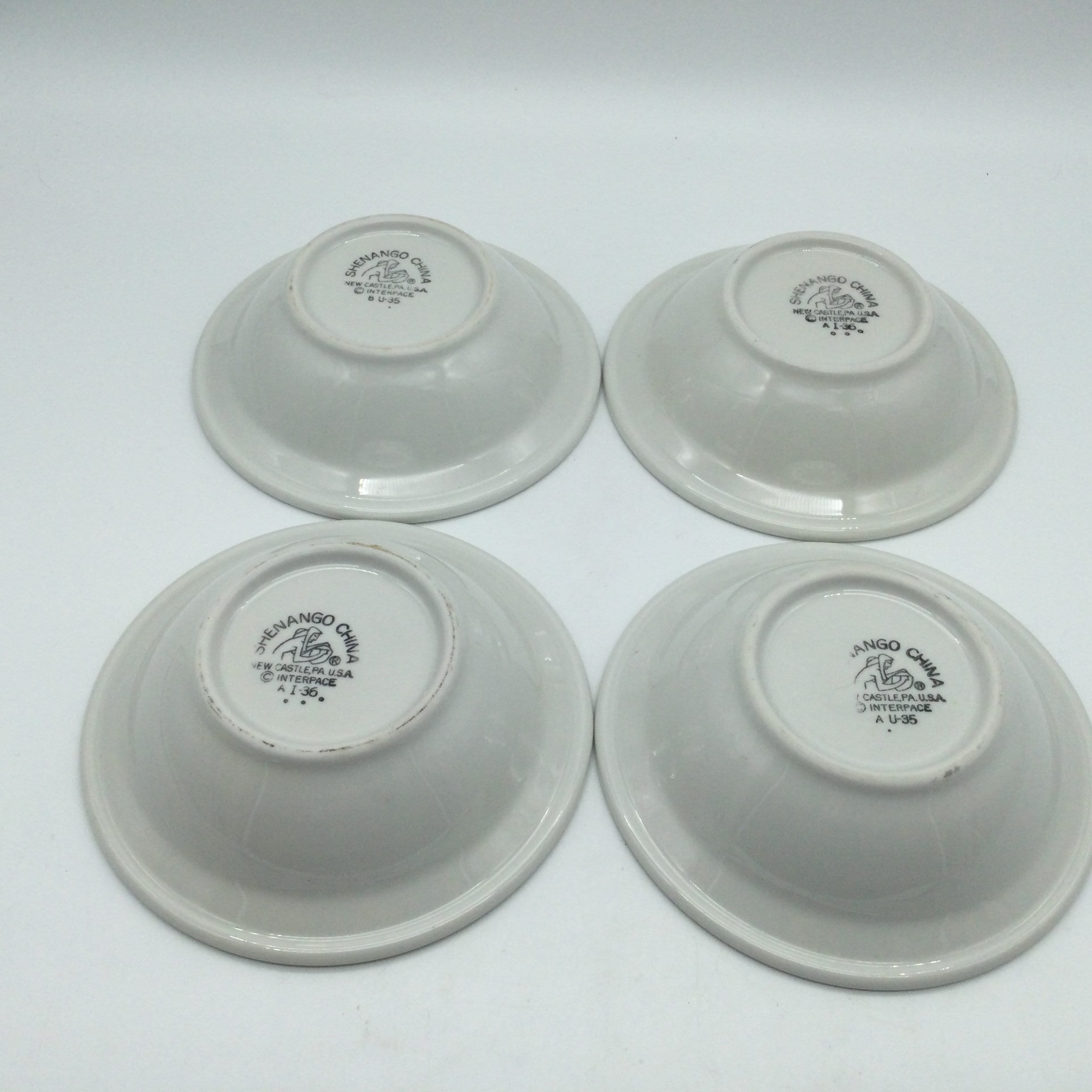 Vintage Shenango China Set of 4 Cereal / Dessert Bowls / Gold - Etsy