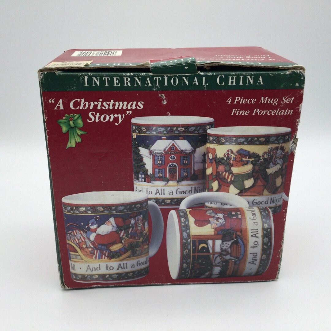 Susan Winget A Christmas Story Set of 4 Coffee Mugs - Etsy