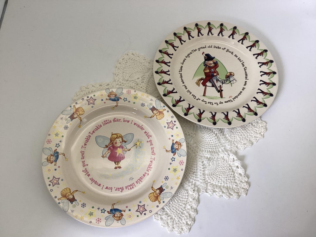 Antique English Nursery Rhyme Plate | Anderton Pottery England | Choice ...