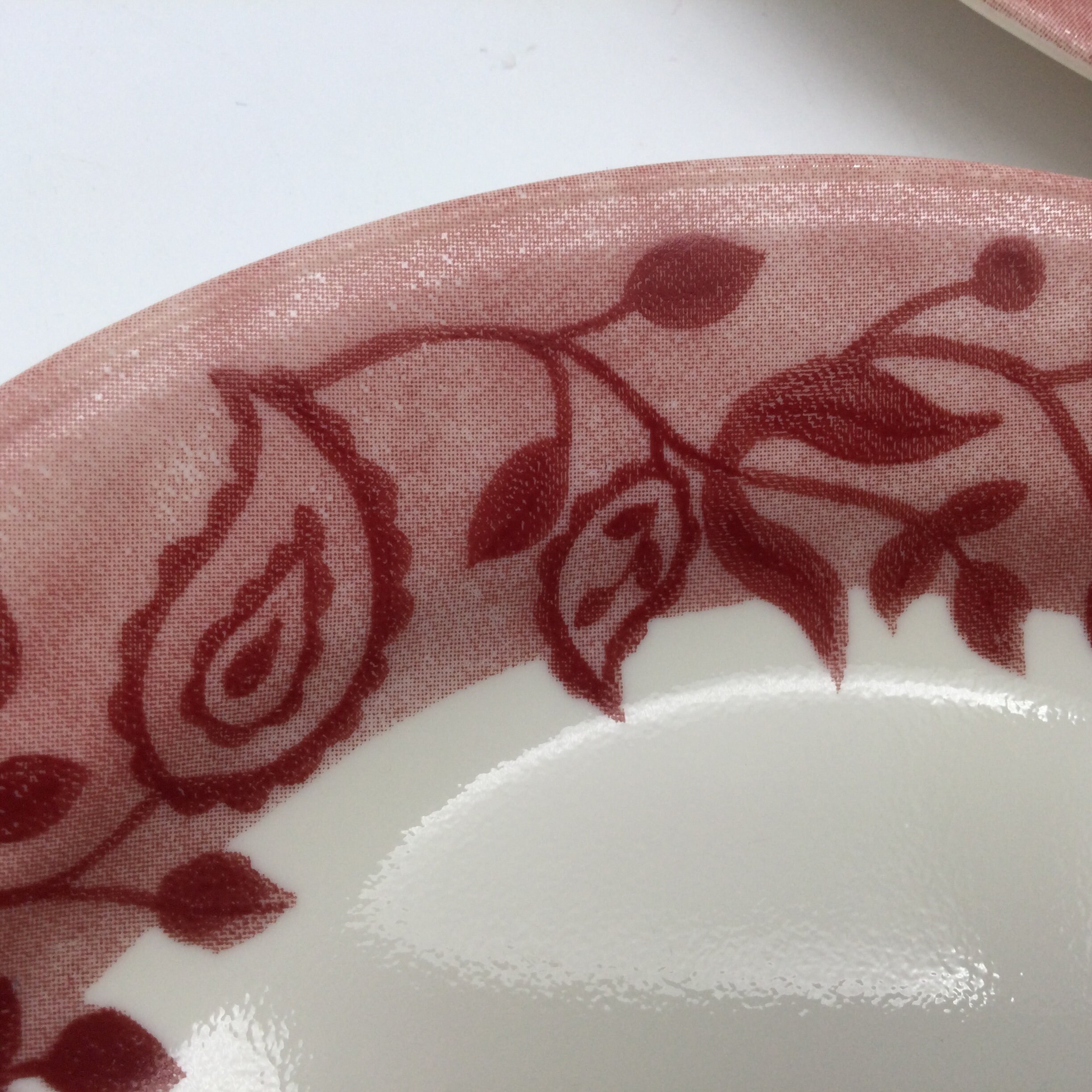 Corelle Gypsum Set of 6 Salad Plates / Auburn Leaf and Berry - Etsy