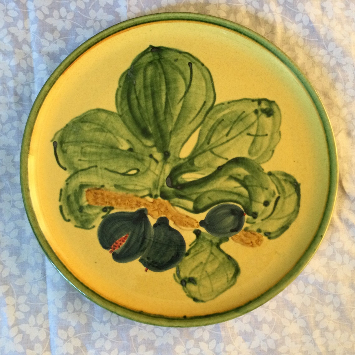 Rustic Handpainted Pottery Chop Plates / Oversized Dinner - Etsy