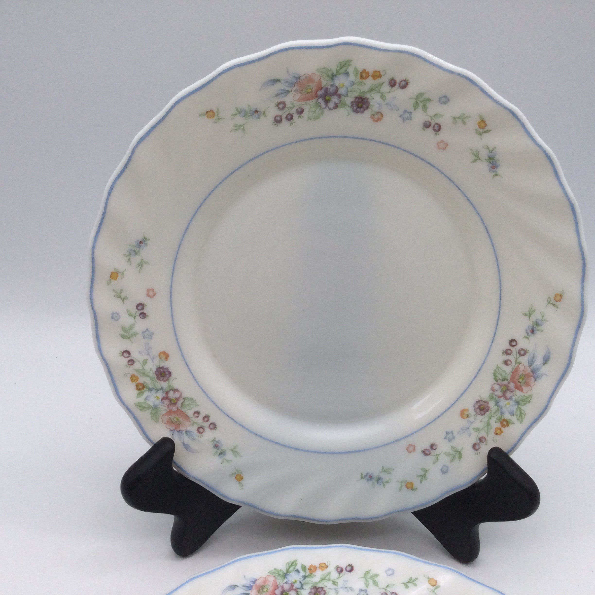 Vintage Arcopal France Victoria Pattern / Set of 4 Salad Plates / 7.75 ...