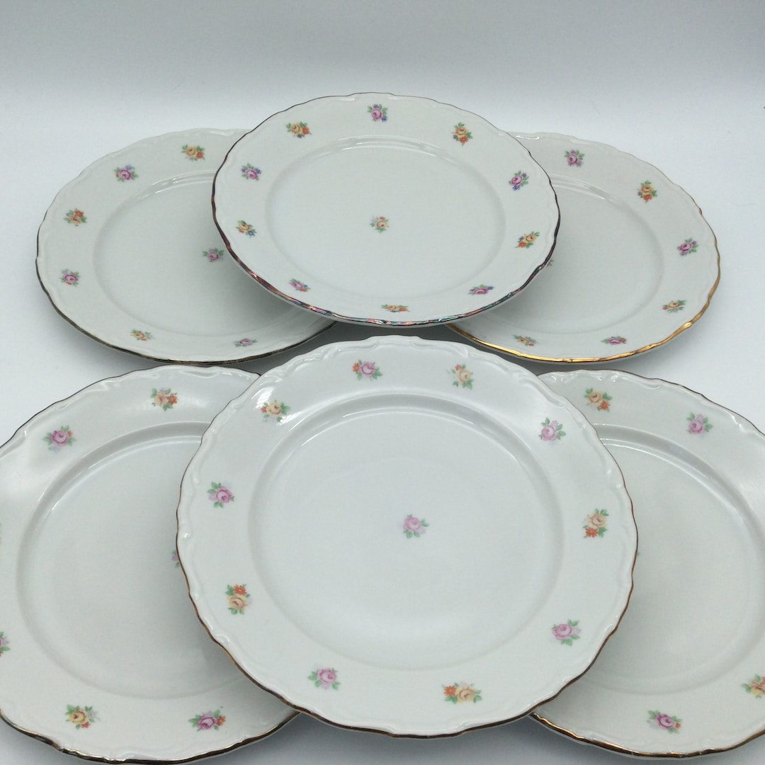 Vintage Minuet by Toscany Fine Bohemian China Czechoslovakia Set of 6 ...