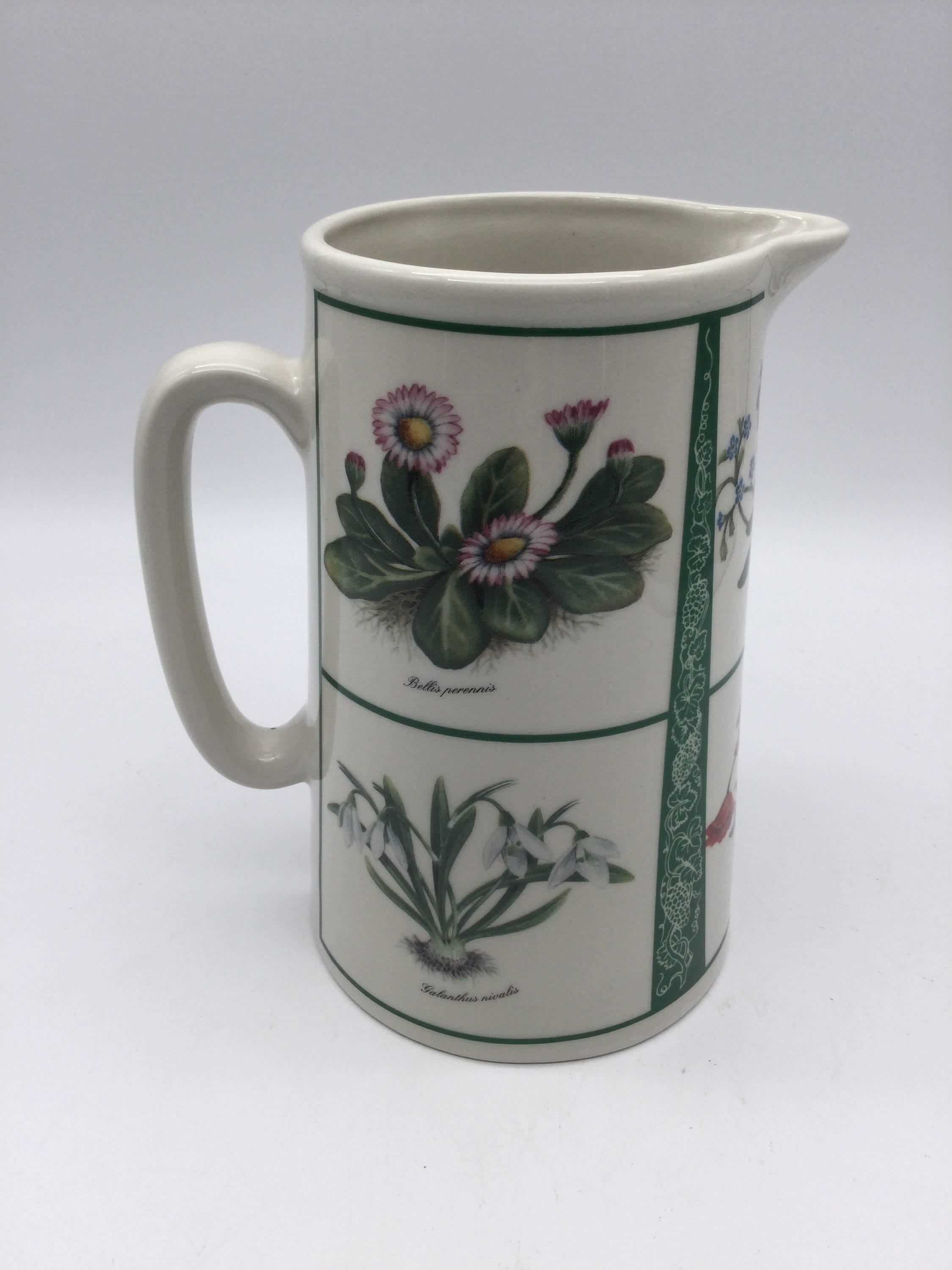 Vintage Crown Burslem Pottery Paneled Wildflower Pitcher / 32 Oz - Etsy