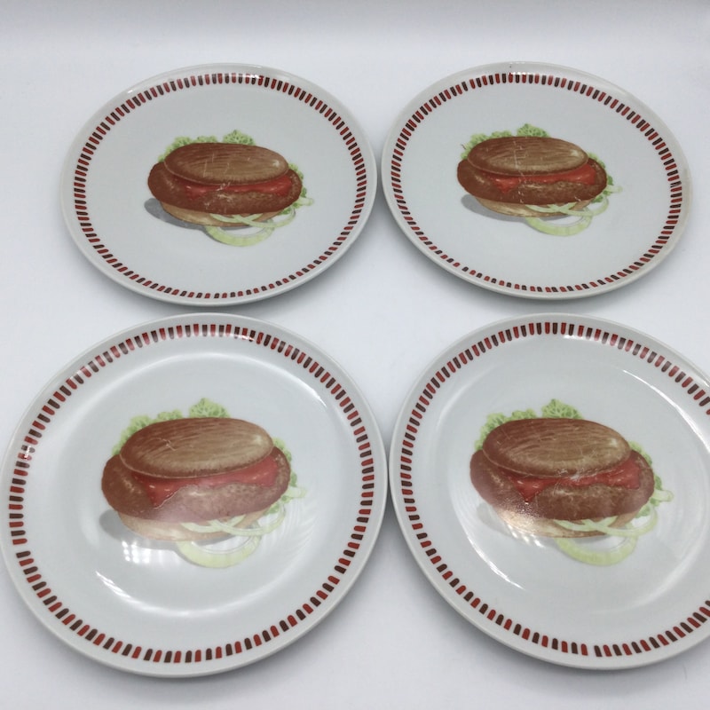 Hamburger Plates - Etsy