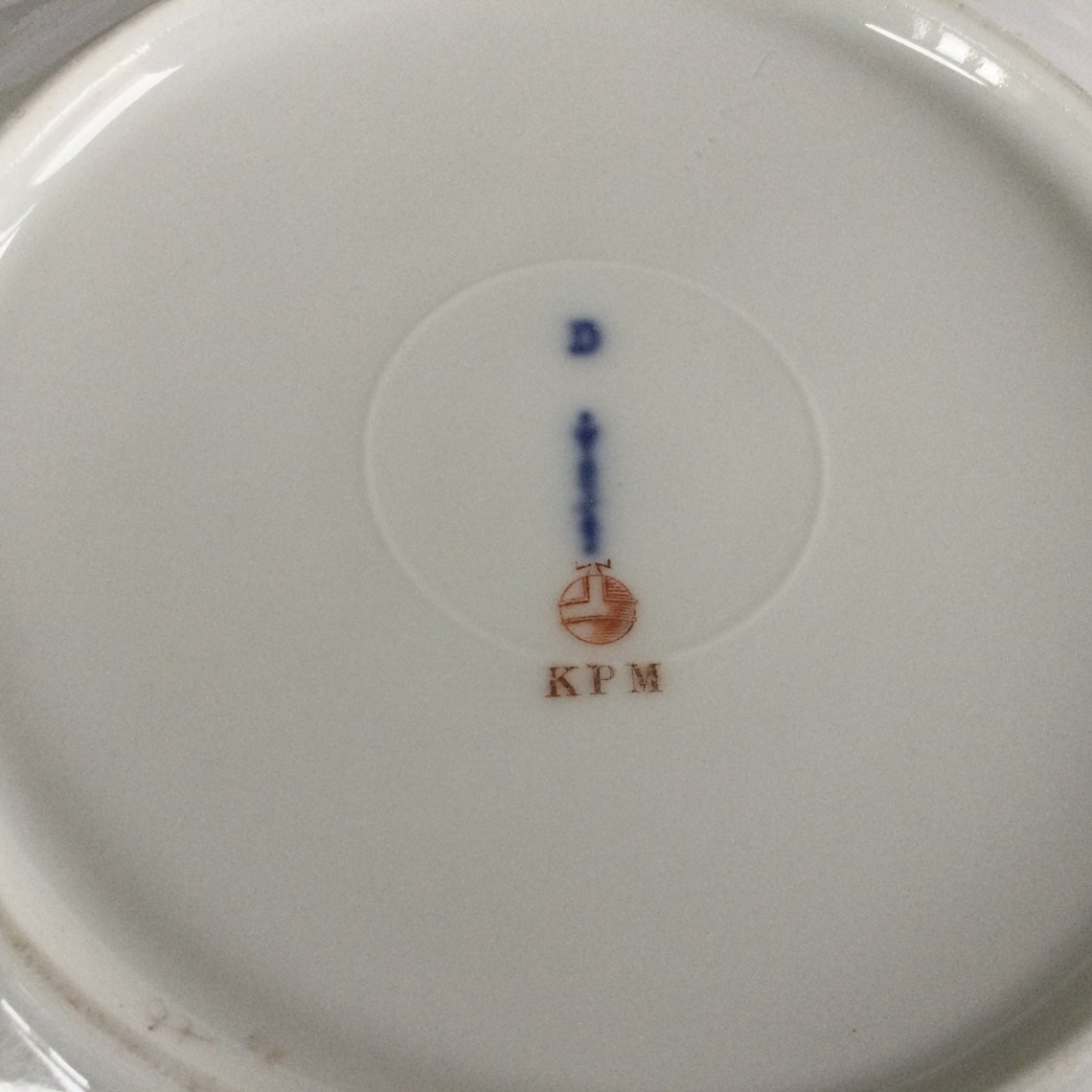 Antique KPM Handpainted Fruit Porcelain Plate / Scepter Mark 1837-1844 ...
