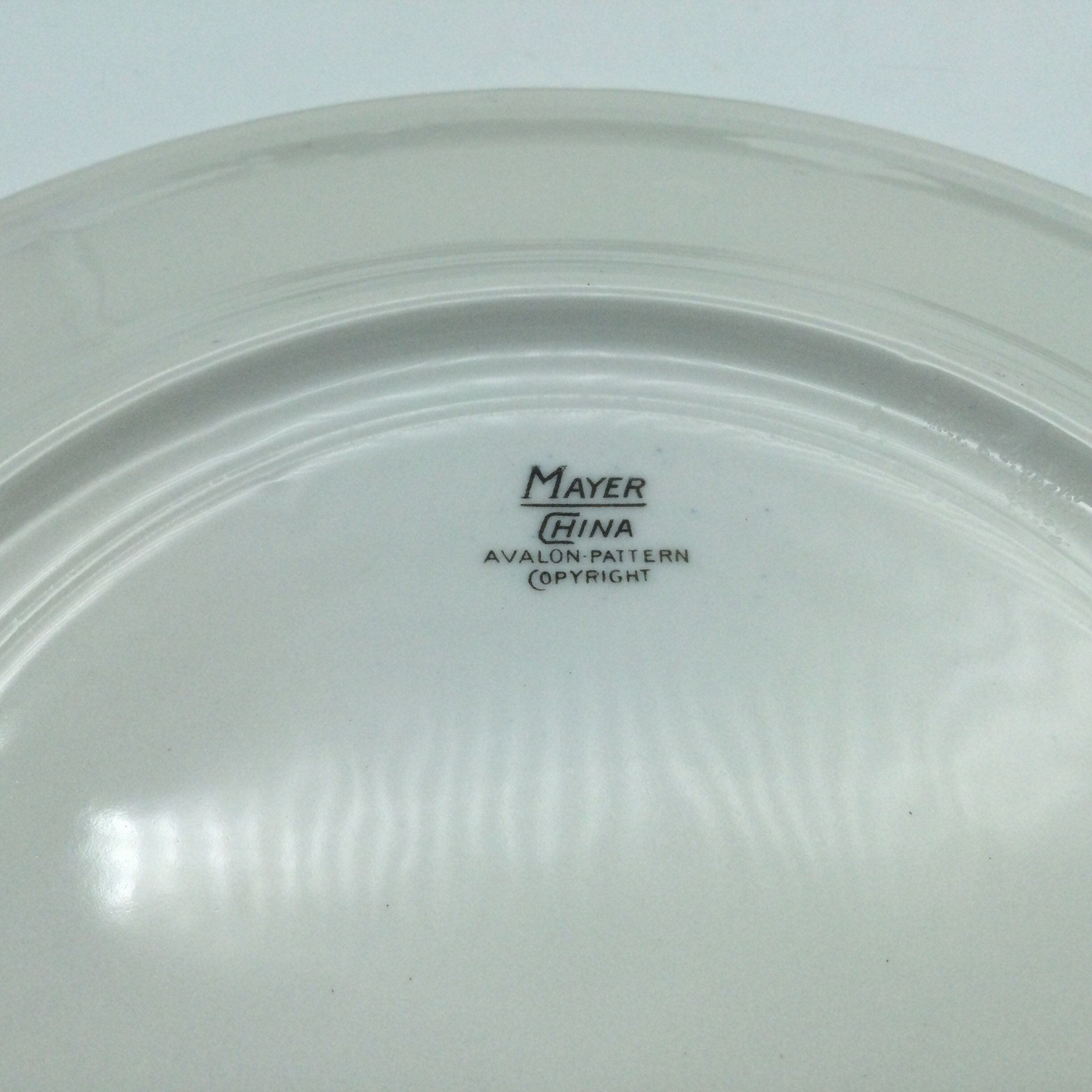 Vintage Art Nouveau Mayer China Co. Restaurant / Hotel Ware Plates ...