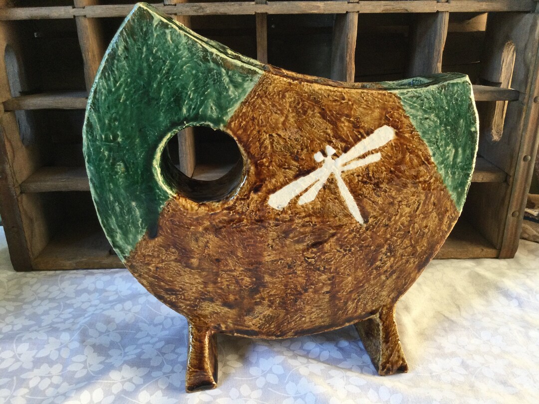 James Robinson Art Pottery Vase / Flower Frog / Modern Art / - Etsy