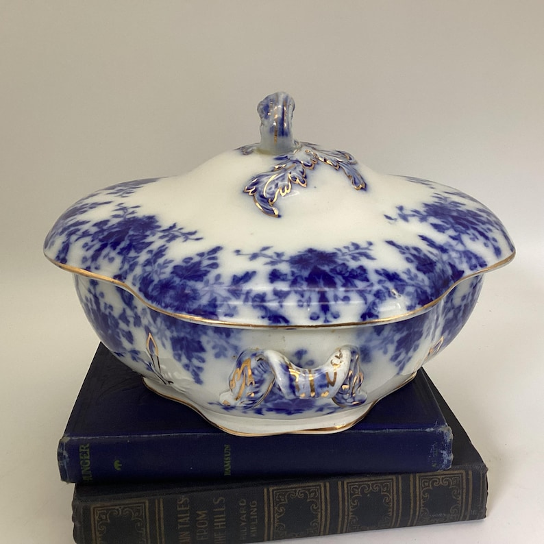 Antique Ridgway Osborne Semi Porcelain Covered Vegetable Dish Tureen ...