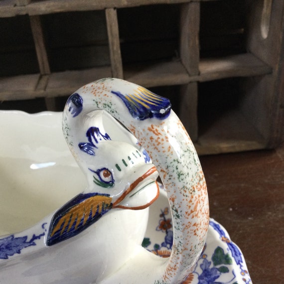 Early Backstamp Vintage Gien France Delft Colorie French Faience ...