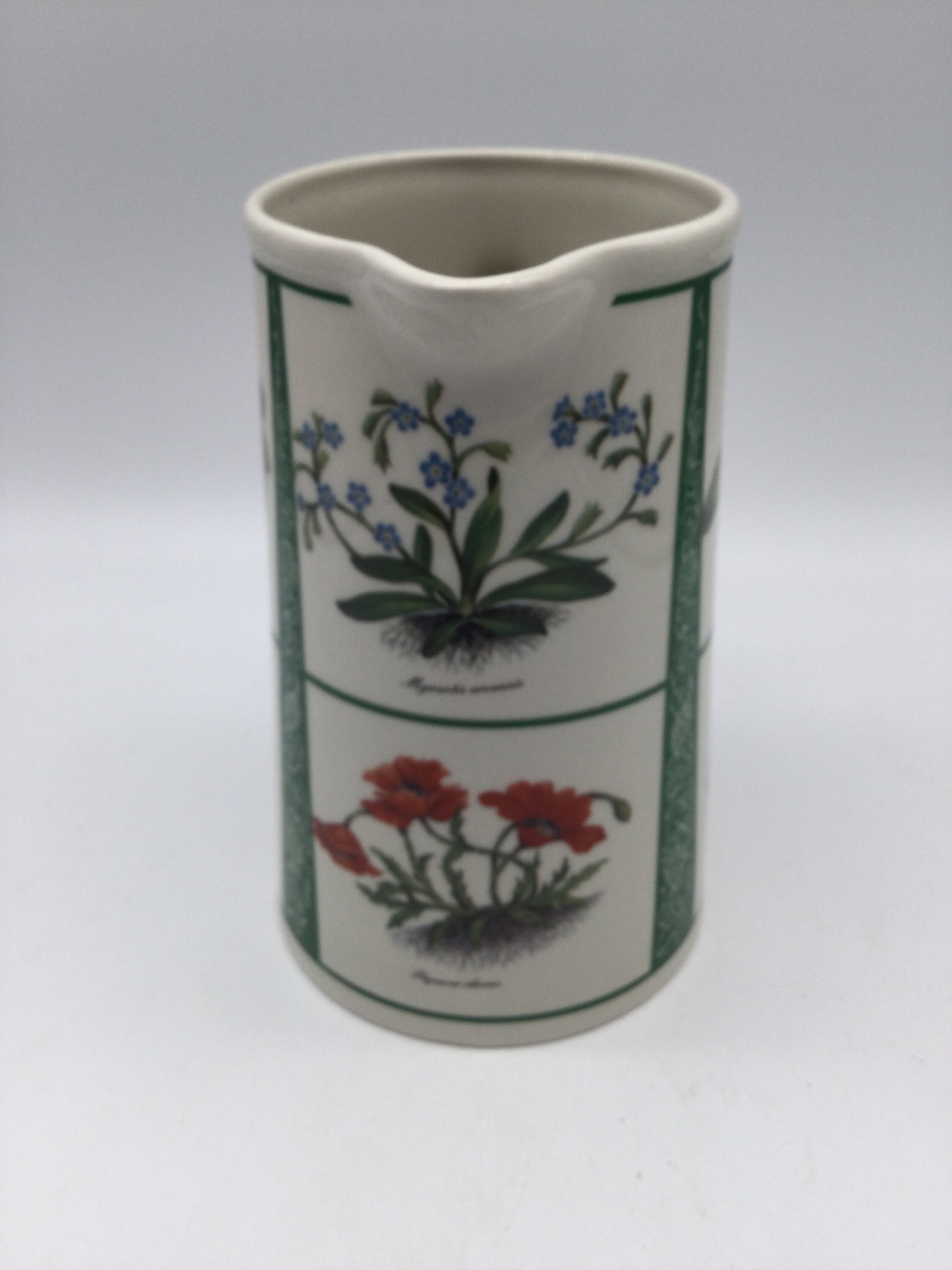 Vintage Crown Burslem Pottery Paneled Wildflower Pitcher / 32 Oz - Etsy