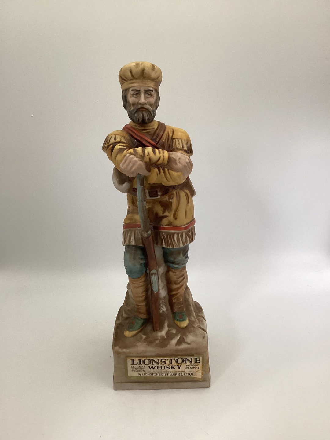 Lionstone Whisky Decanter/ Frontiersman / Ltd Ed. 1969 Old West Series ...