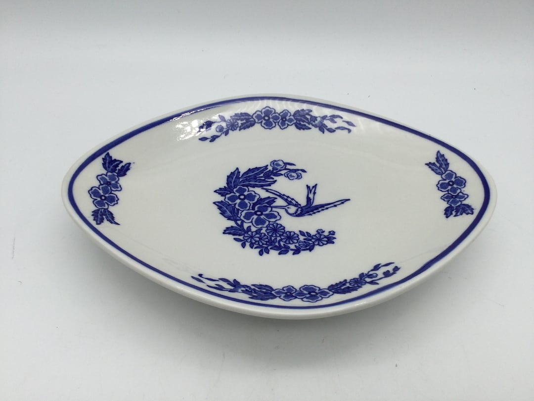 Vintage Jackson China Restaurantware Hummingbird Pattern Pedestaled ...